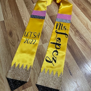 Ships Within 24hrs!!!! - Pencil Graduation Stole - Etsy