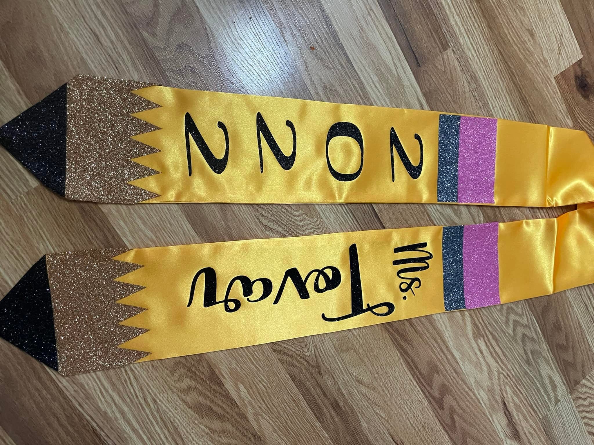 Graduation Teacher Pencil Stoles fast Shipping Available - Etsy