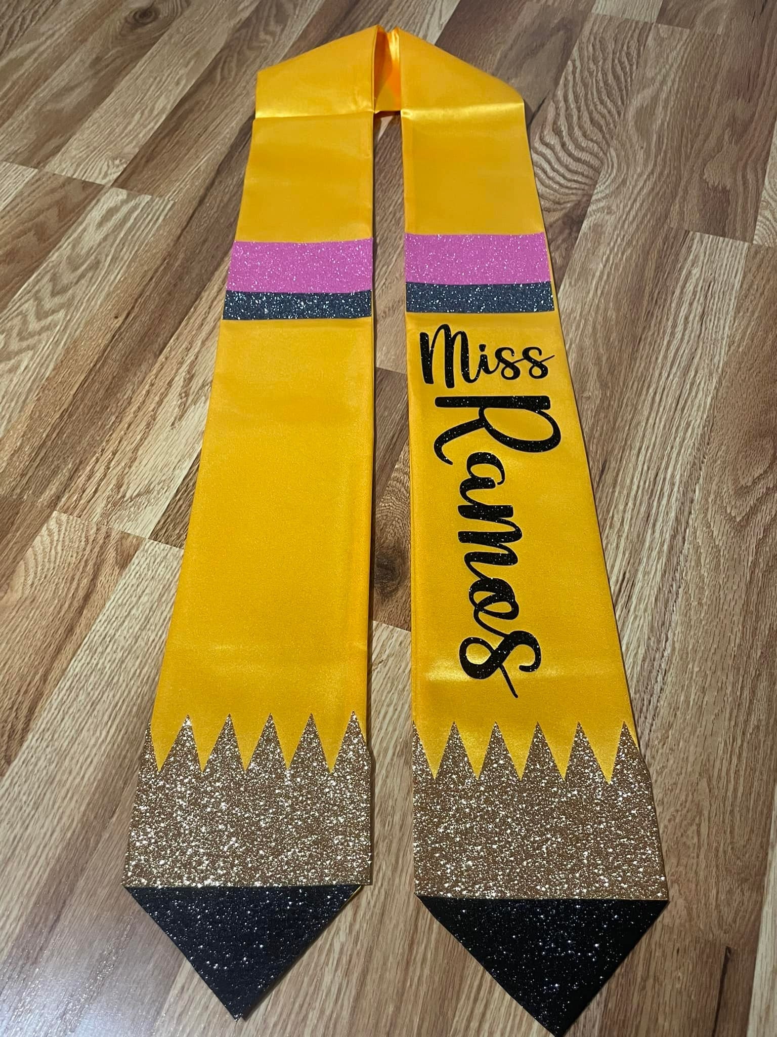 Graduation Teacher Pencil Stoles fast Shipping Available - Etsy