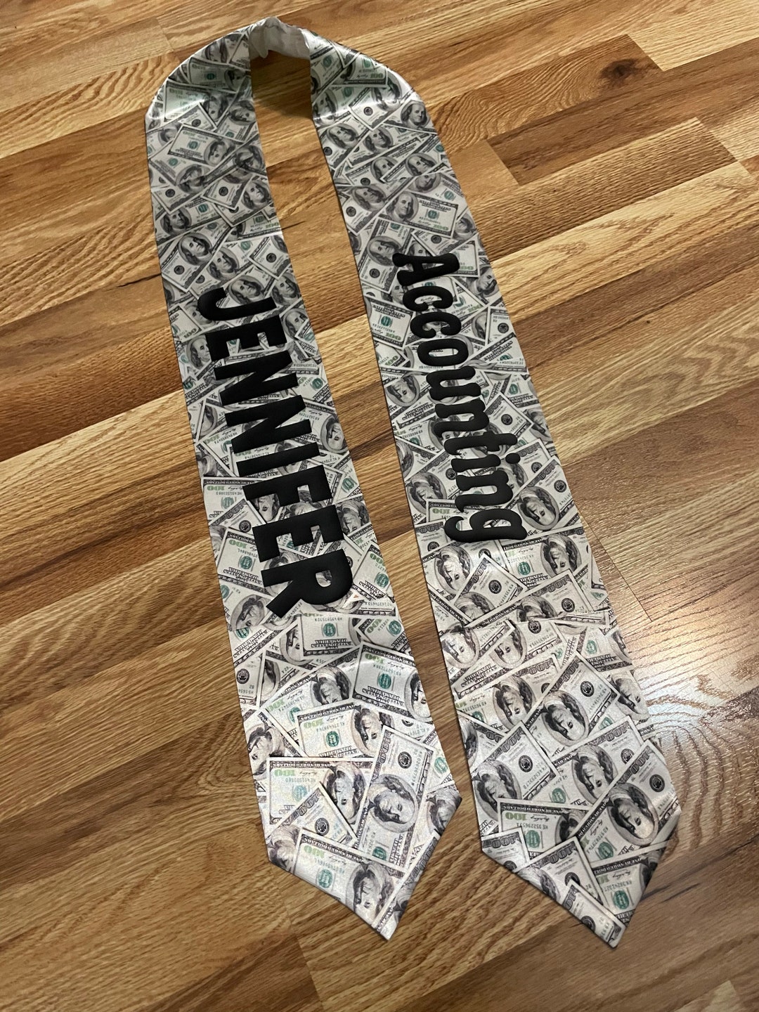 CUSTOMIZABLE Graduation Stole for Business, Finance, Accounting Major ...