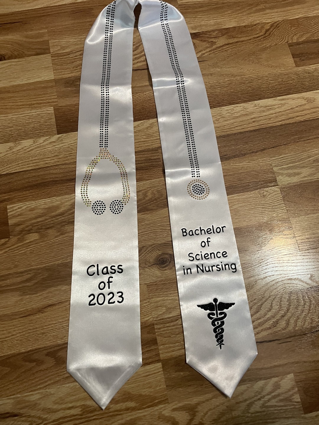 Graduation Stoles for Nursing, Vet, Doctor, Nurse, Stethoscope - FULLY ...