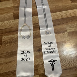 Graduation Stoles for Vet, Doctor, Nurse, Stethoscope - Etsy