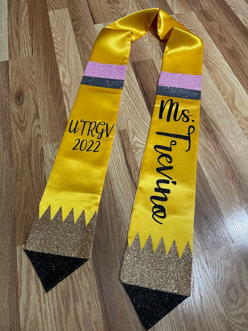 Ships Within 24hrs!!!! - Pencil Graduation Stole - Etsy