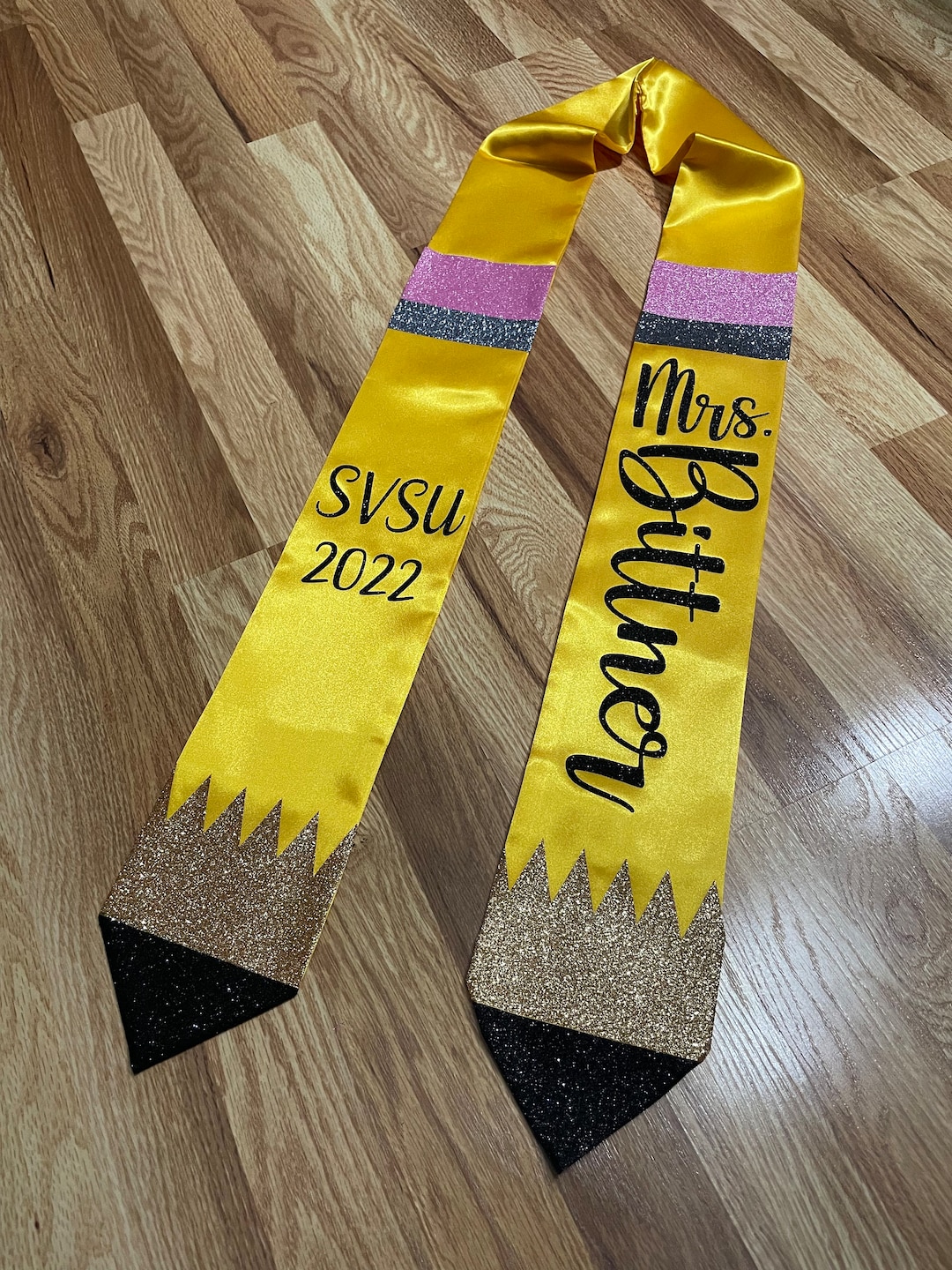 Ships Within 24hrs!!!! - Pencil Graduation Stole - Etsy