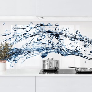 Splashback Water Splash Kitchen Panel Design Ideas Decor - Etsy UK