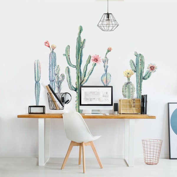 Cactus Wall Decal - Etsy