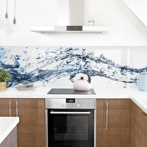 Splashback Water Splash Kitchen Panel Design Ideas Decor - Etsy UK
