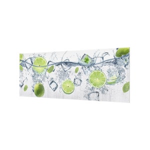 Glass Splashback Refreshing Lime Kitchen Panel Design Ideas Decor ...