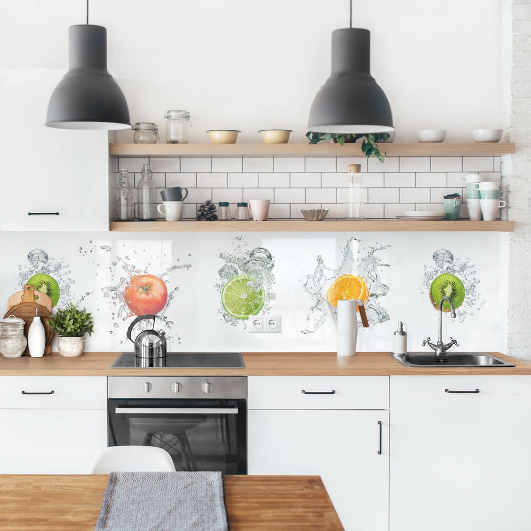 Splashback Fresh Fruits Composition Kitchen Decor Design Backsplash ...