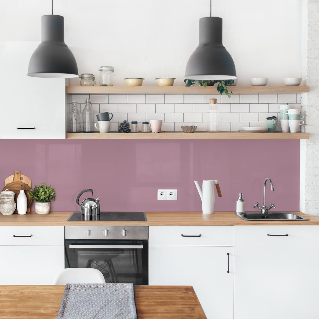 Splashback Mauve Kitchen Decor Backsplash Design Decoration Magnetic - Etsy