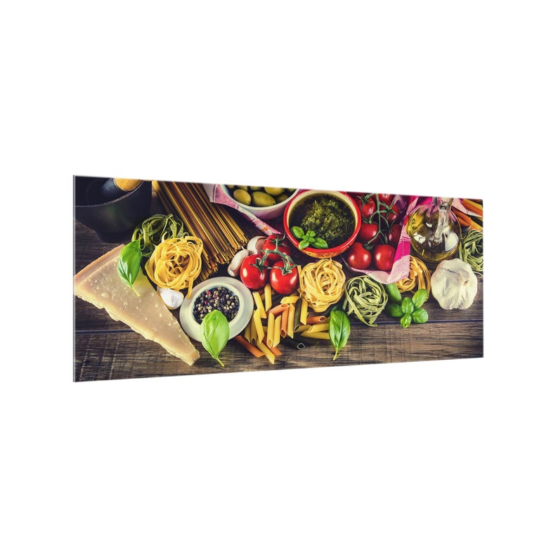 Glass Splashback Pasta Kitchen Panel Design Ideas Decor - Etsy
