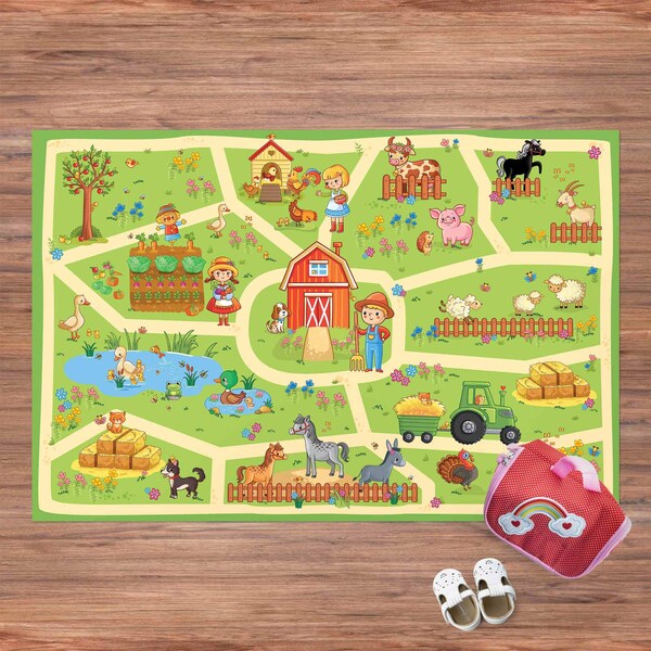 Farm Play Mat - Etsy