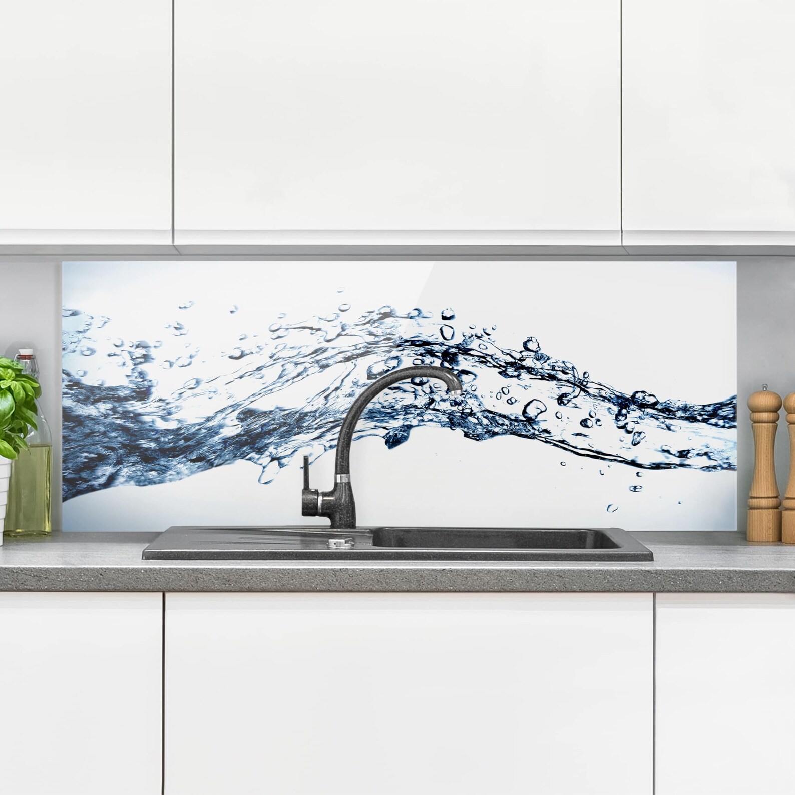 Glass Splashback Water Splash Kitchen Panel Design Ideas - Etsy