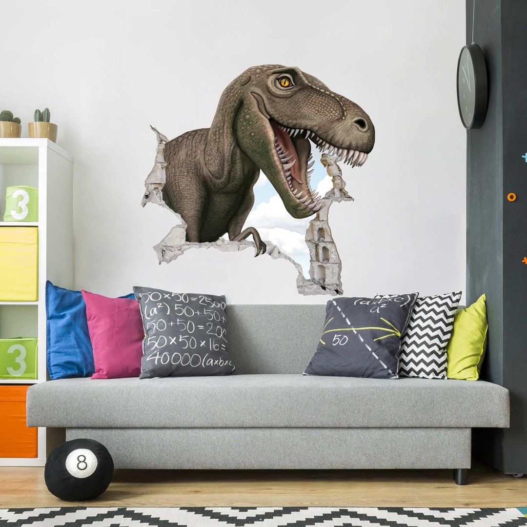 Wall Sticker for Kids Dinosaur T Rex Children Wall Stickers Animals - Etsy