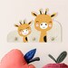 Children's Coat Rack Giraffe With Baby Giraffe Wall - Etsy