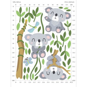 Wall Sticker for Kids Set of Koala Bears Childrens Wall Stickers - Etsy