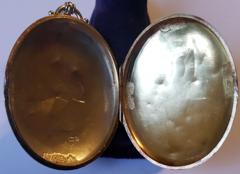 Beautiful Victorian Sterling Silver Fern Leaf Locket Pendant - Etsy