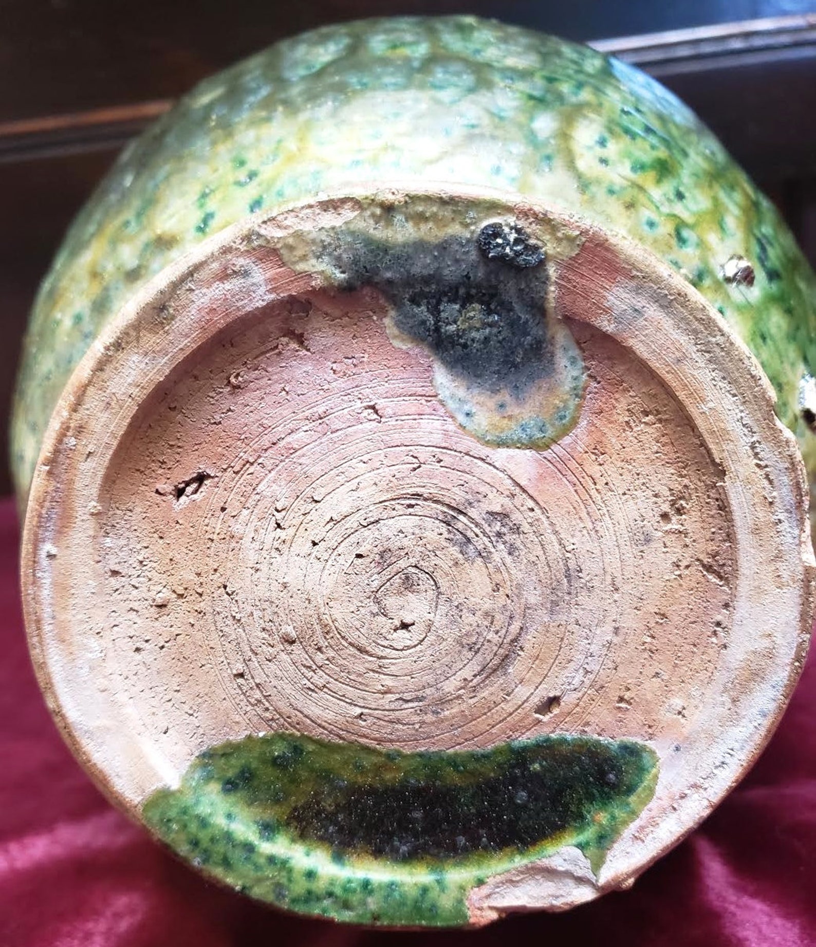 17th Century Border Ware Pottery Jug Vase Tudor Green - Etsy