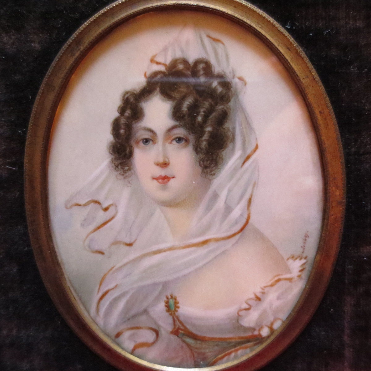Antique 1800-1820 French Isabey Miniature Portrait Painting - Etsy