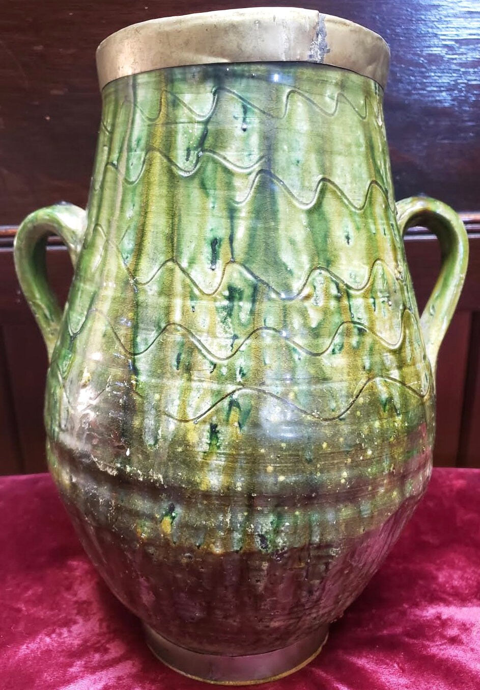 17th Century Border Ware Pottery Jug Vase Tudor Green - Etsy