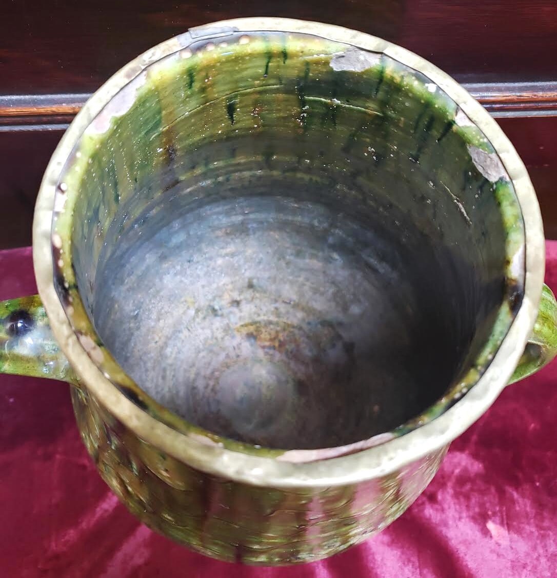 17th Century Border Ware Pottery Jug Vase Tudor Green | Etsy