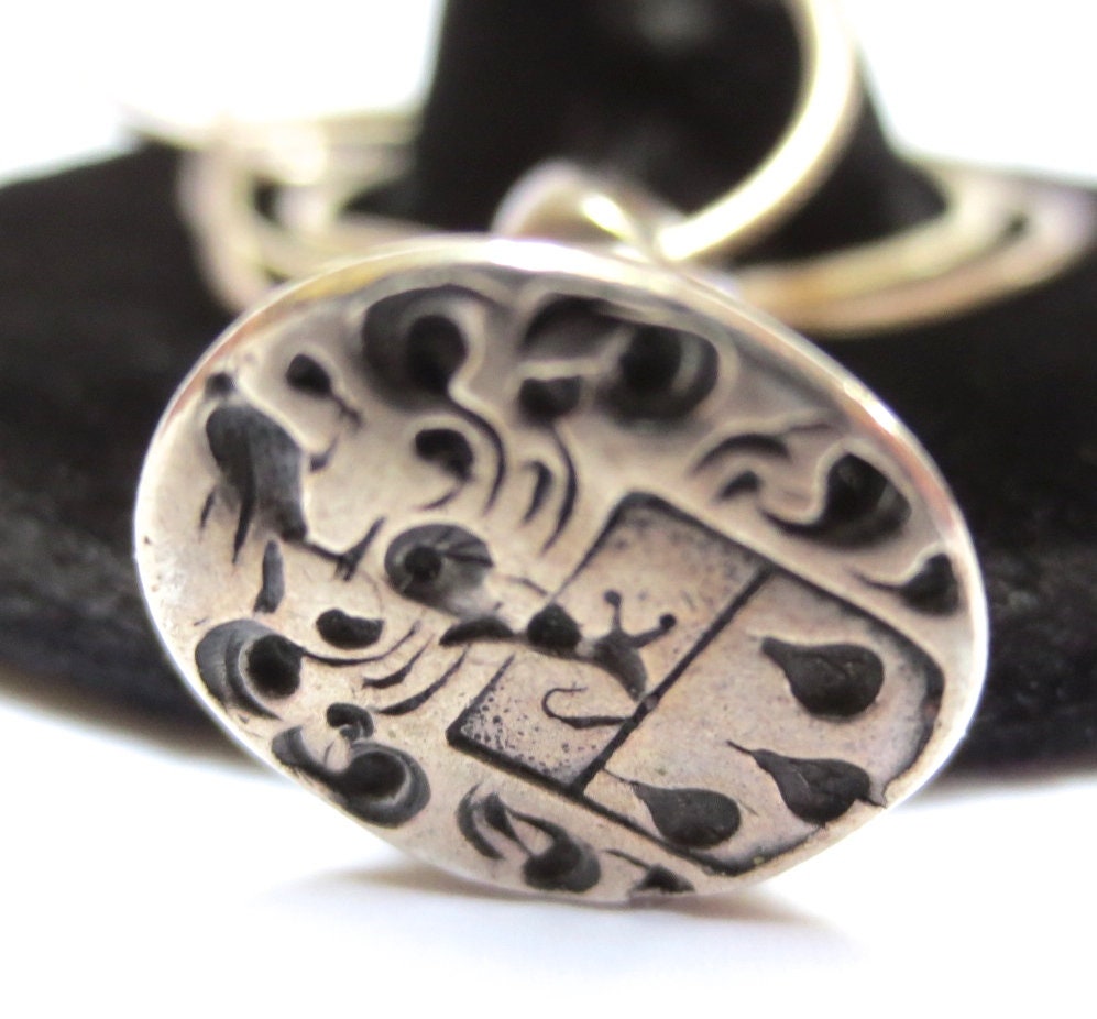 16th 17th Century Silver Seal Fob Pendant Perrot Family Crest - Etsy