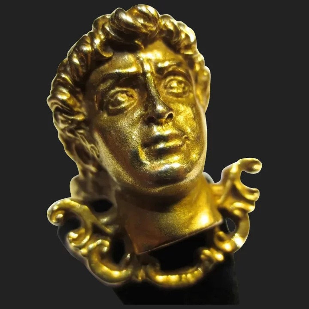 Fabulous 14K Gold Eric De Kolb David Portrait Ring Mid Century Designer ...