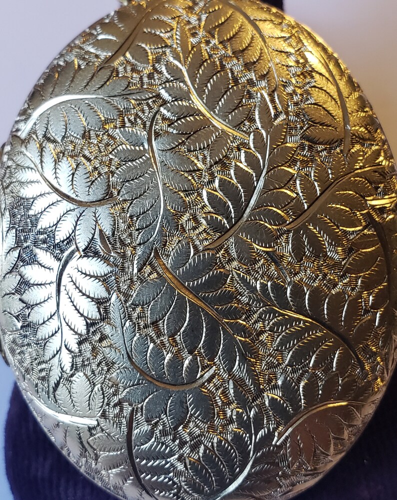 Beautiful Victorian Sterling Silver Fern Leaf Locket Pendant - Etsy