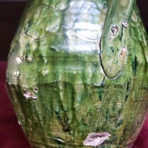 17th Century Border Ware Pottery Jug Vase Tudor Green - Etsy