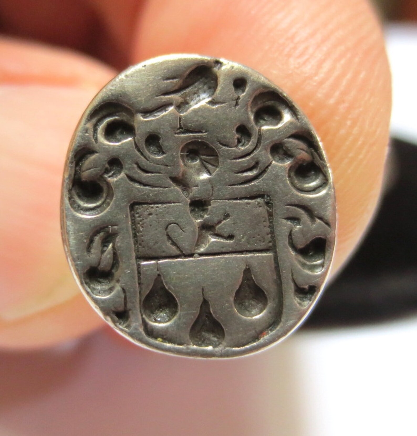 16th 17th Century Silver Seal Fob Pendant Perrot Family | Etsy