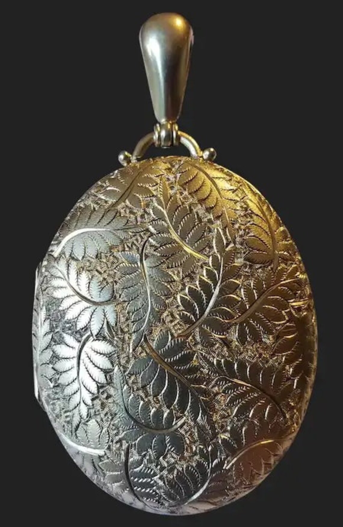 Beautiful Victorian Sterling Silver Fern Leaf Locket Pendant - Etsy