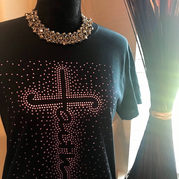 Rhinestone T Shirt - Etsy