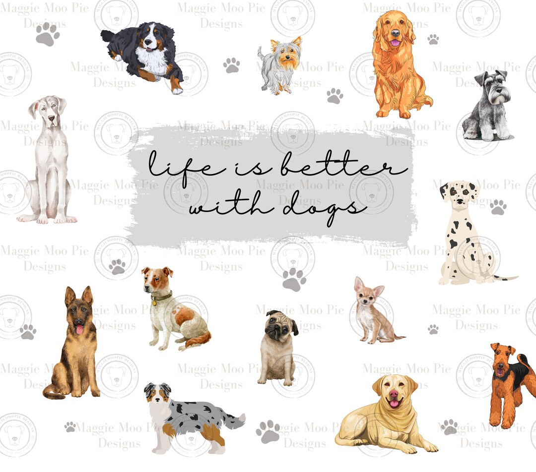 Dog Sublimation Designs Downloads, Dog Tumbler Png, Dog Mousepad Png ...