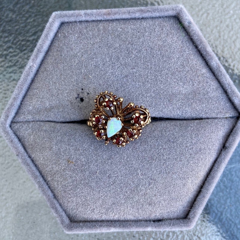 Butterfly Opal Ring - Etsy