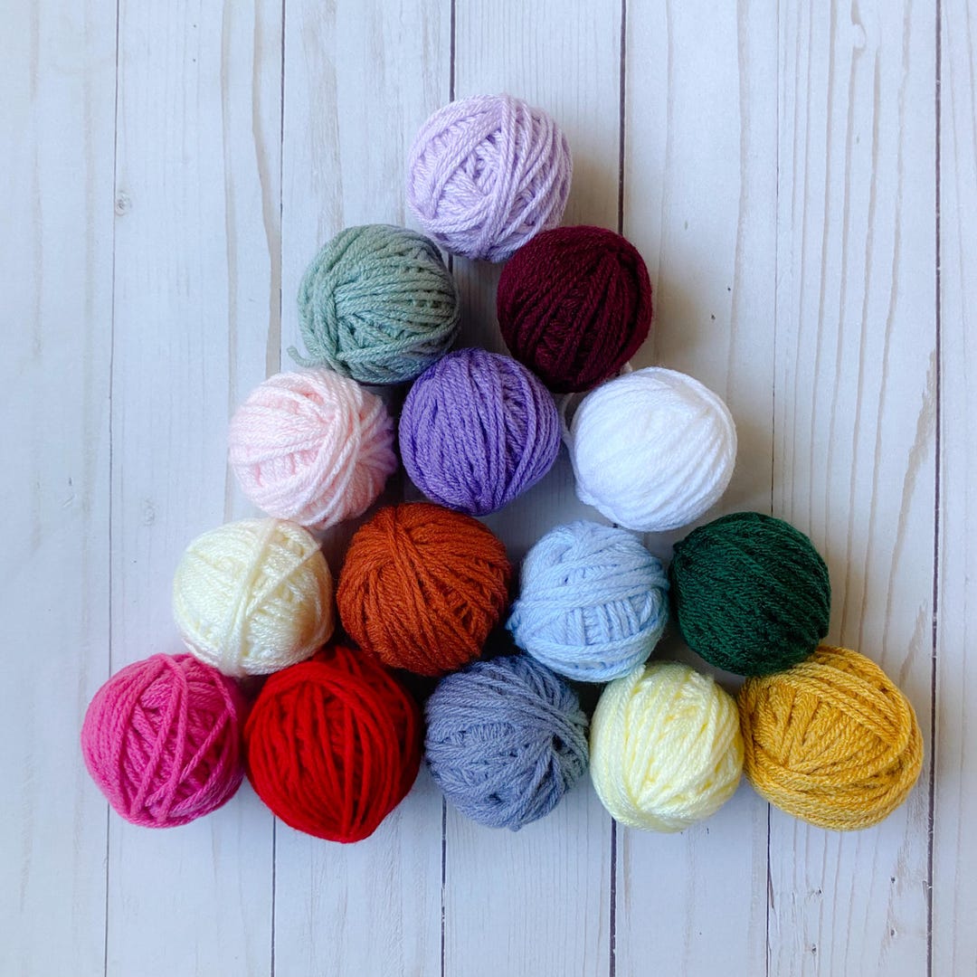 Mini Yarn Balls, Craft Yarn, Yarn Granny Squares, Yarn for Crafts ...