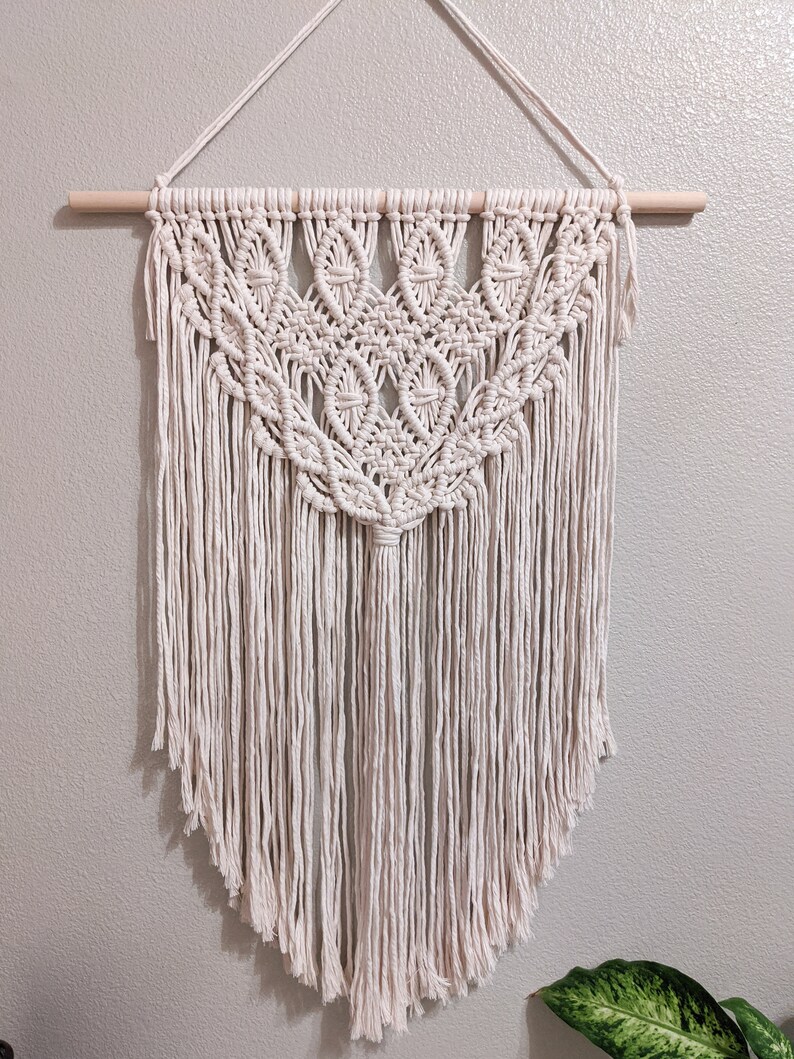Cream Boho Macrame Wall Hanging Boho Macrame Decor | Etsy
