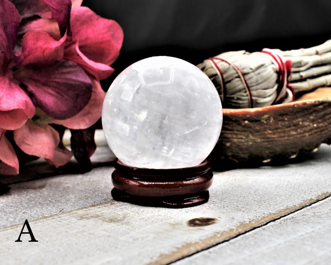 Clear Quartz Sphere: Amplification Crystal, Transformation Crystal - Etsy