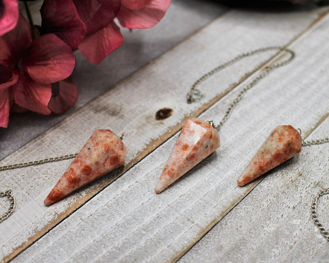 Sunstone Pendulum Dowsing Pendulum Gemstone Pendulum Leo - Etsy