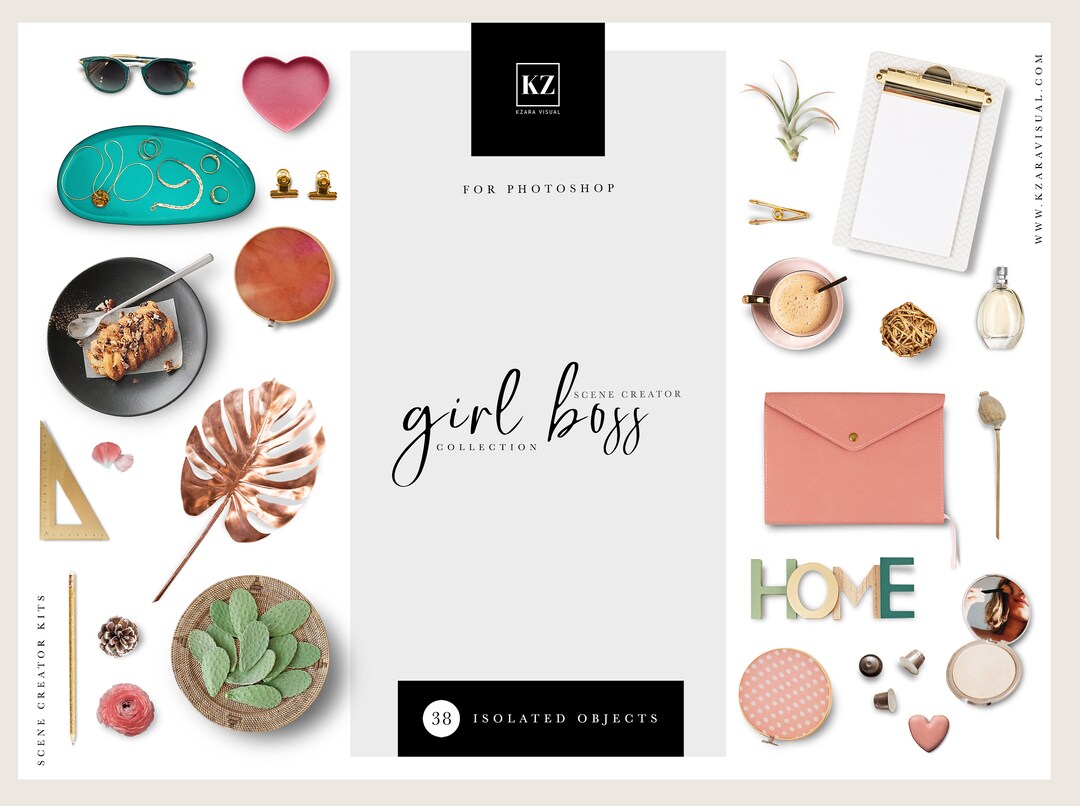 30_girl Boss Themed Scene Creator Element Pack. Custom Scene - Etsy