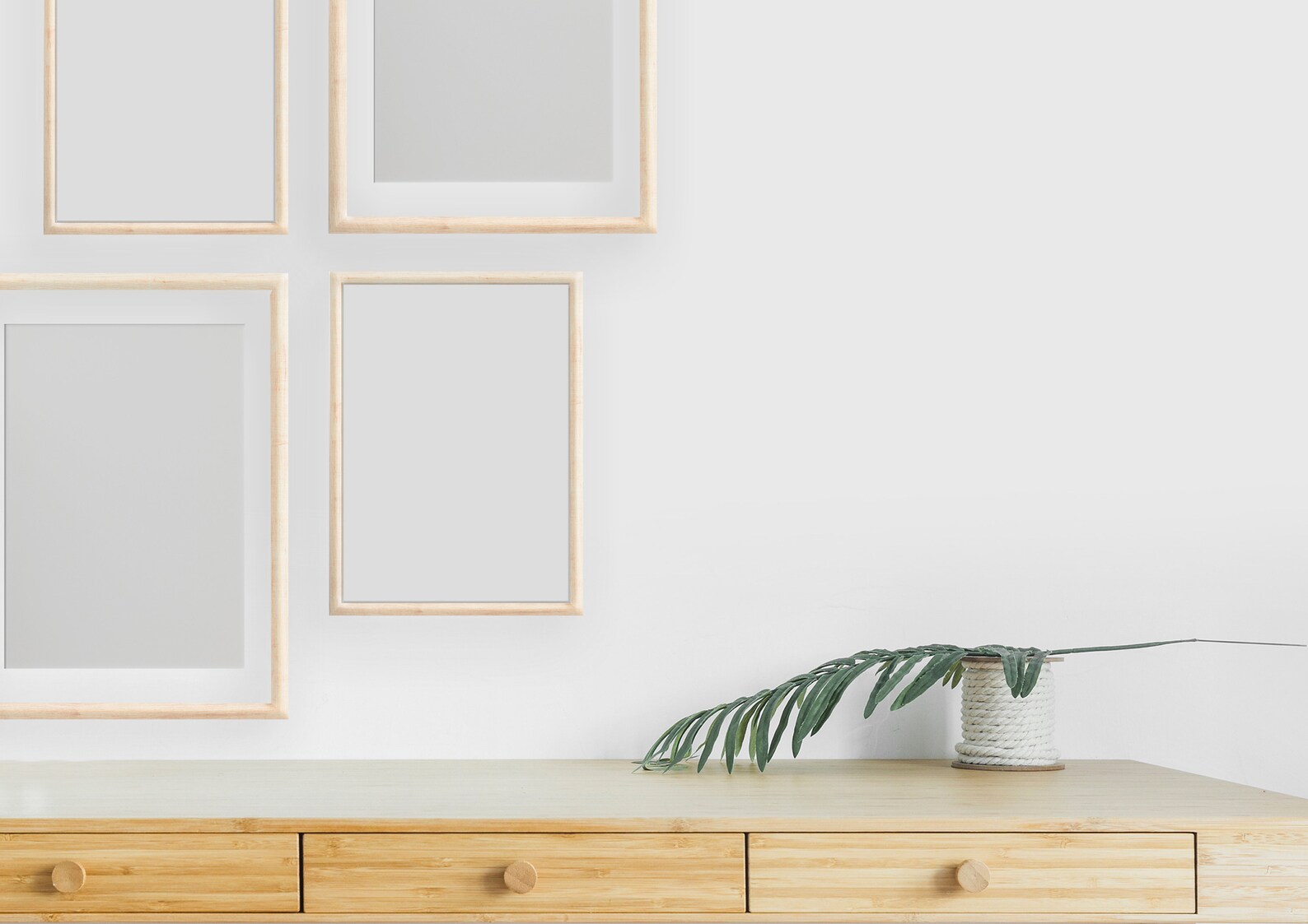 Frame Mockup 68 Light Brown Wood Portrait Photo Frame and | Etsy