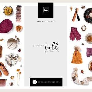 28_fall Themed Scene Creator Element Pack. Custom Scene Creator. Mockup ...