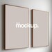 Two Frame Mockup Wood Frame Mockup Vertical Frame Mockup Poster Display ...
