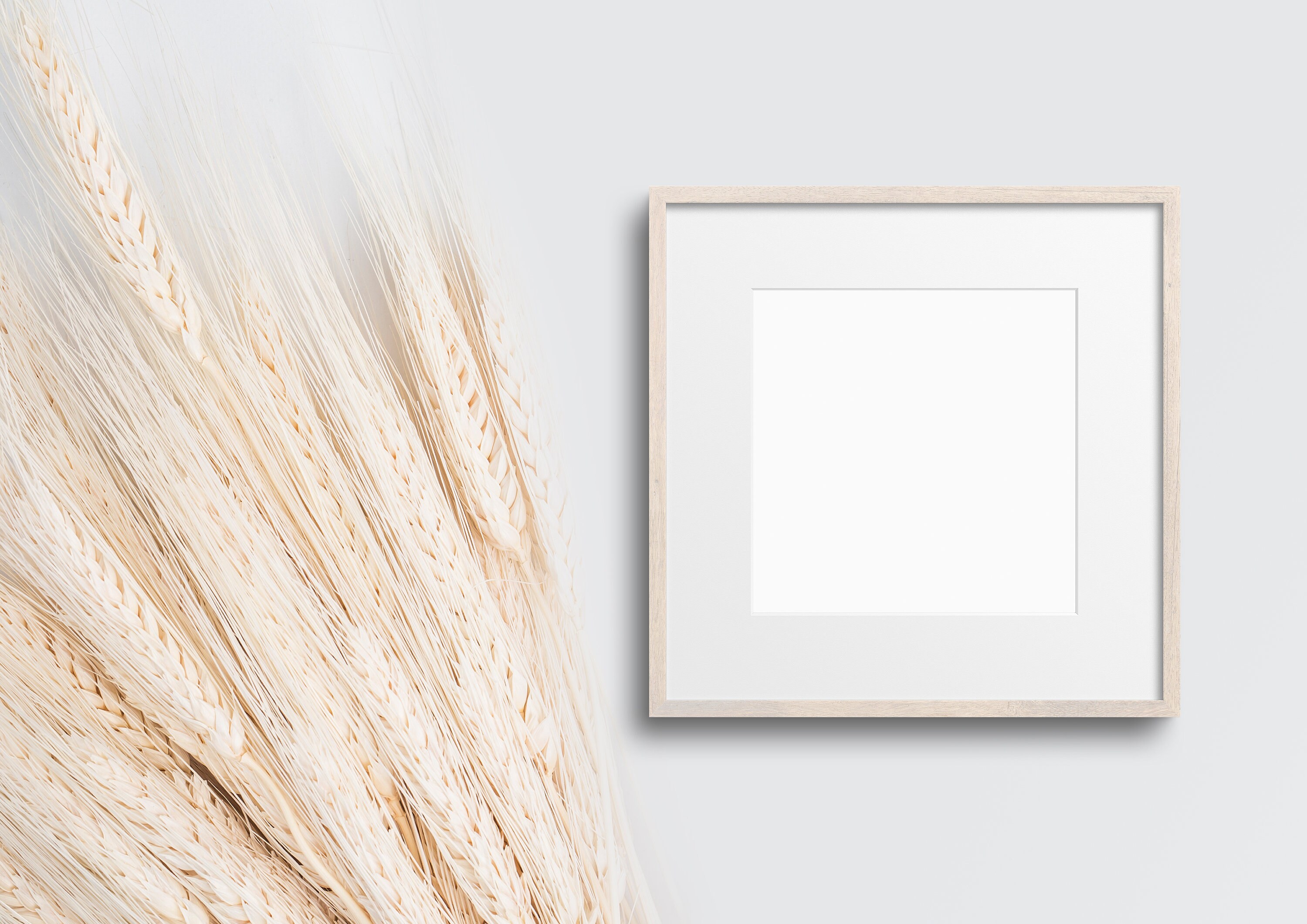 Frame Mockup 314 Birch Wood Square Photo Frame Mockup | Etsy