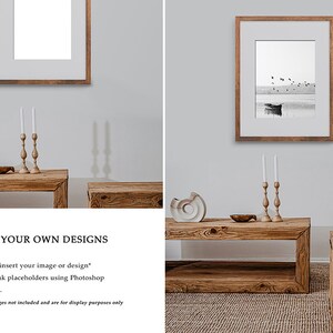 Frame Mockup Bundle 09 Rustic Frame Mockups Inspired by the - Etsy