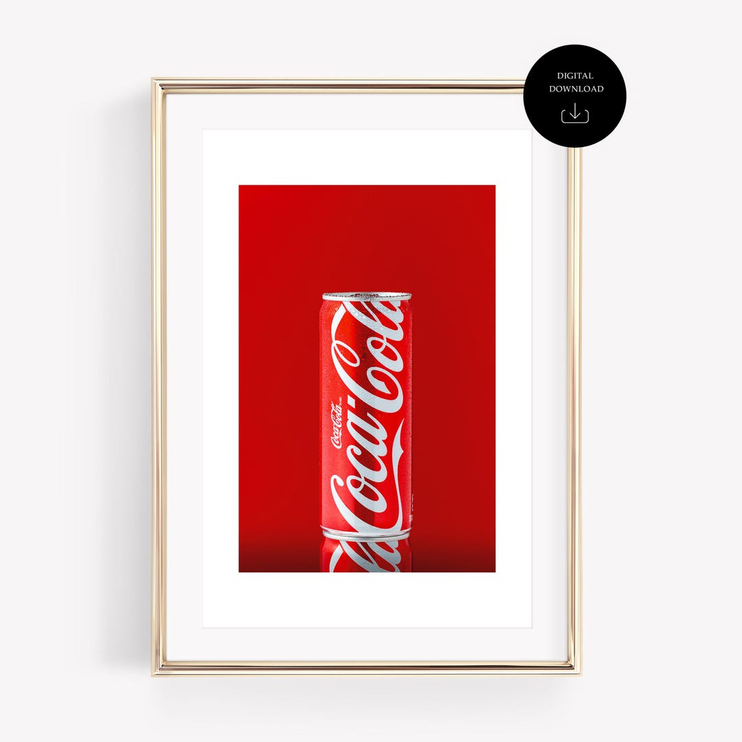 Coca Cola Tin Wall Art Print - Digital Prints, Retro Drinks Poster ...