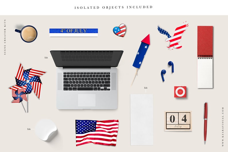 Scene Creator | American Holiday | Mockup Scene Generator, America ...