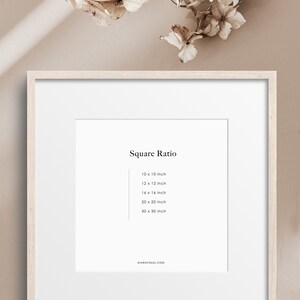 Frame Mockup 303 Birch Wood Square Picture Frame Mockup - Etsy
