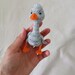 Miniature Gray Goose Crochet Little Goose Dollhouse Handmade Mini Toy ...