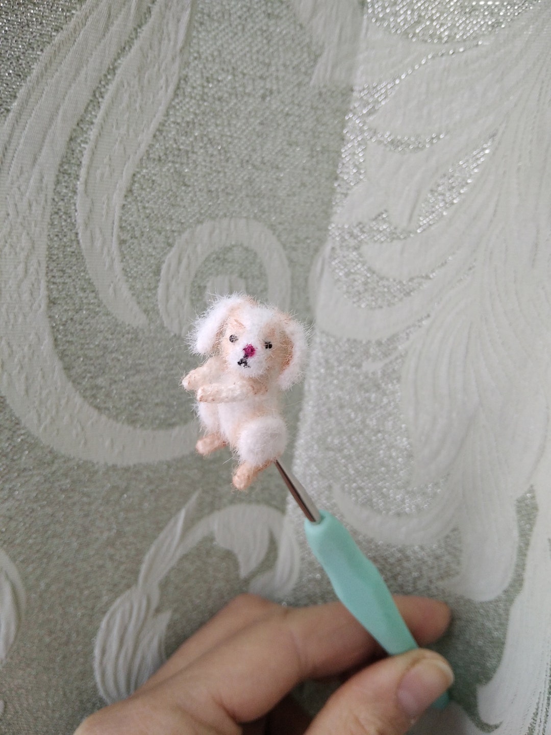 Miniature Puppy Tiny Cute Puppy for Gift Dollhouse Miniature Toy Dog ...