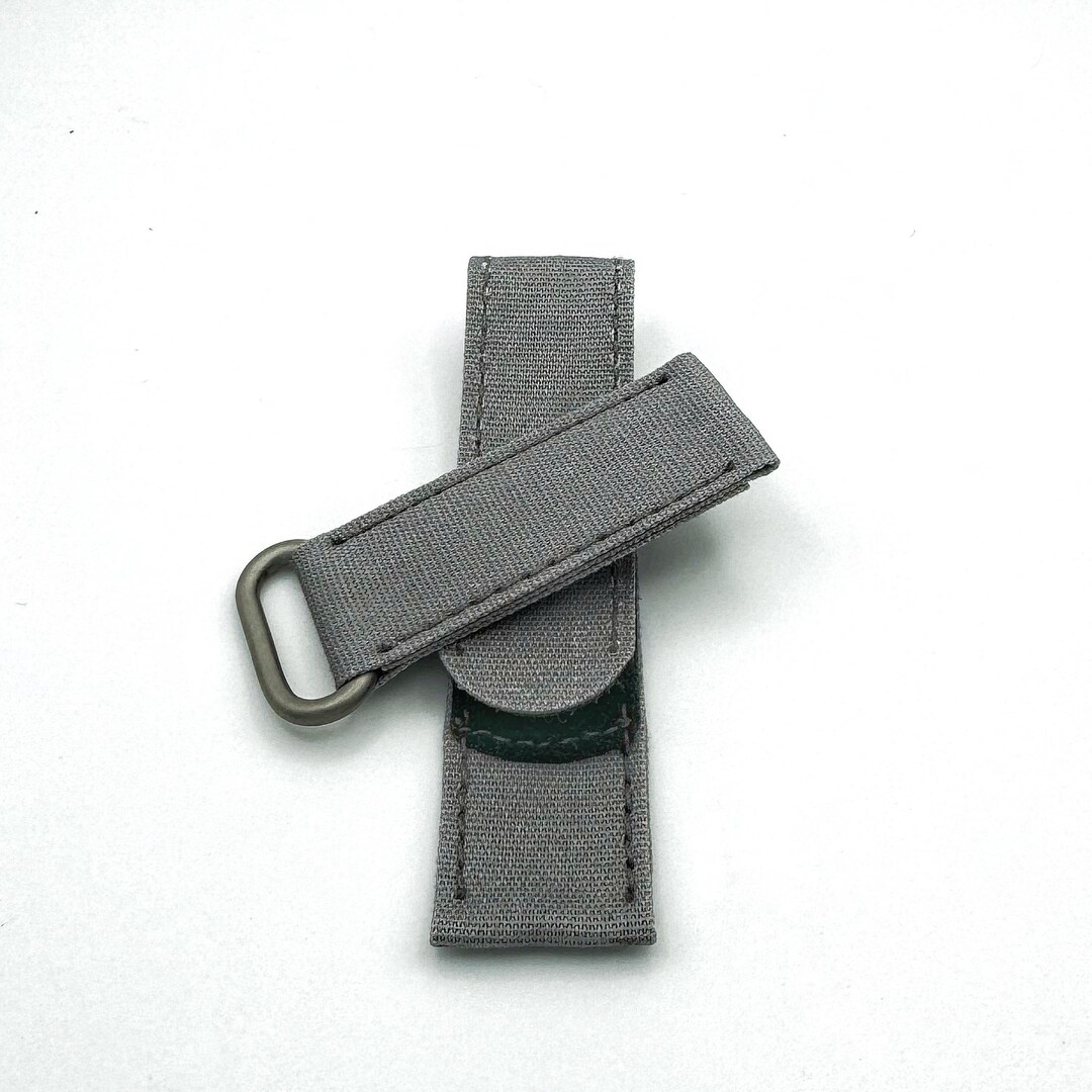 22mm Canvas Hook and Loop Watch Strap – Military Style Velcro Band ...